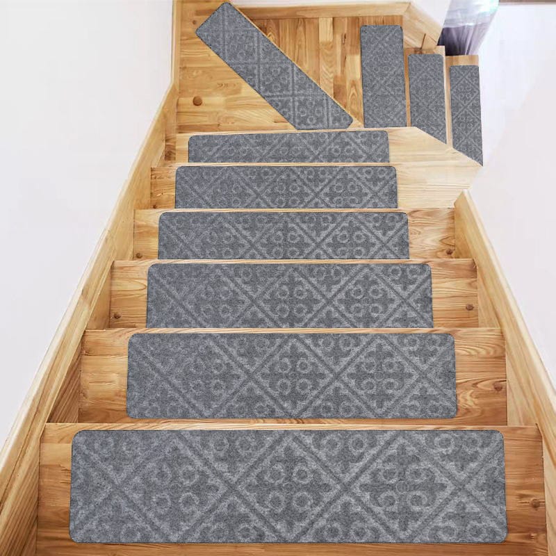 Alfombra Antideslizante Para Peldaños De Escalera Alfombras Con Bordes
