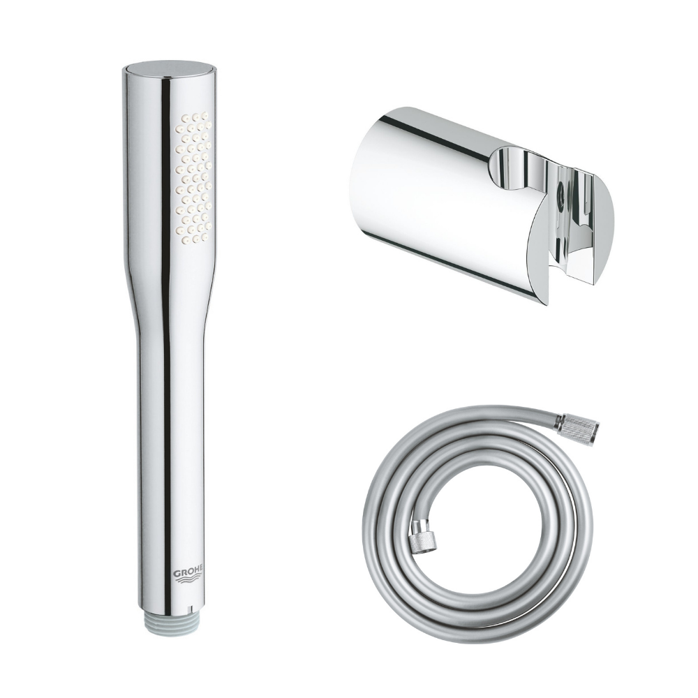 GROHE Douchette 1 jet Vitalio Get Stick chromé avec flexible 175 et ...