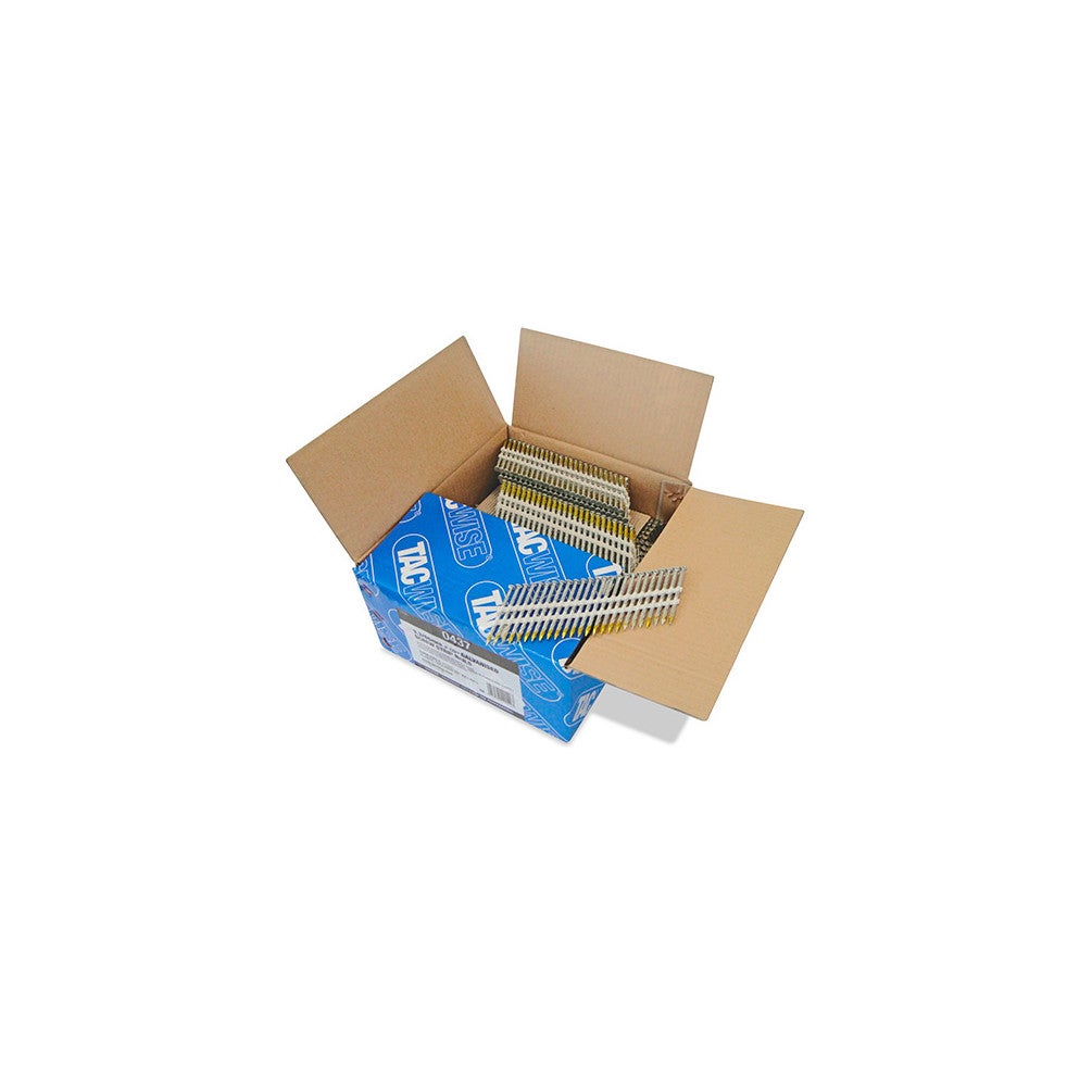 Boîte de 3000 clous à tête ronde, filetés extra galvanisés en bande ...