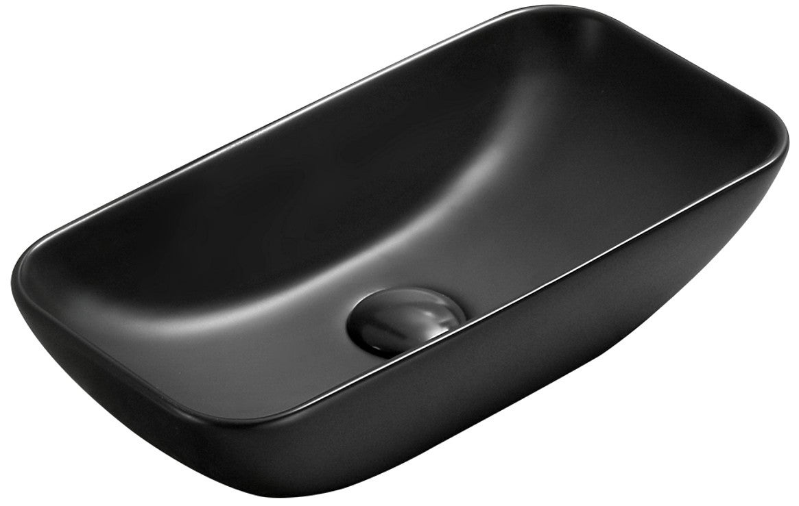 Mexen Klara lavabo de comptoir 46 x 23 cm, Noir mat - 21564685 | Leroy ...