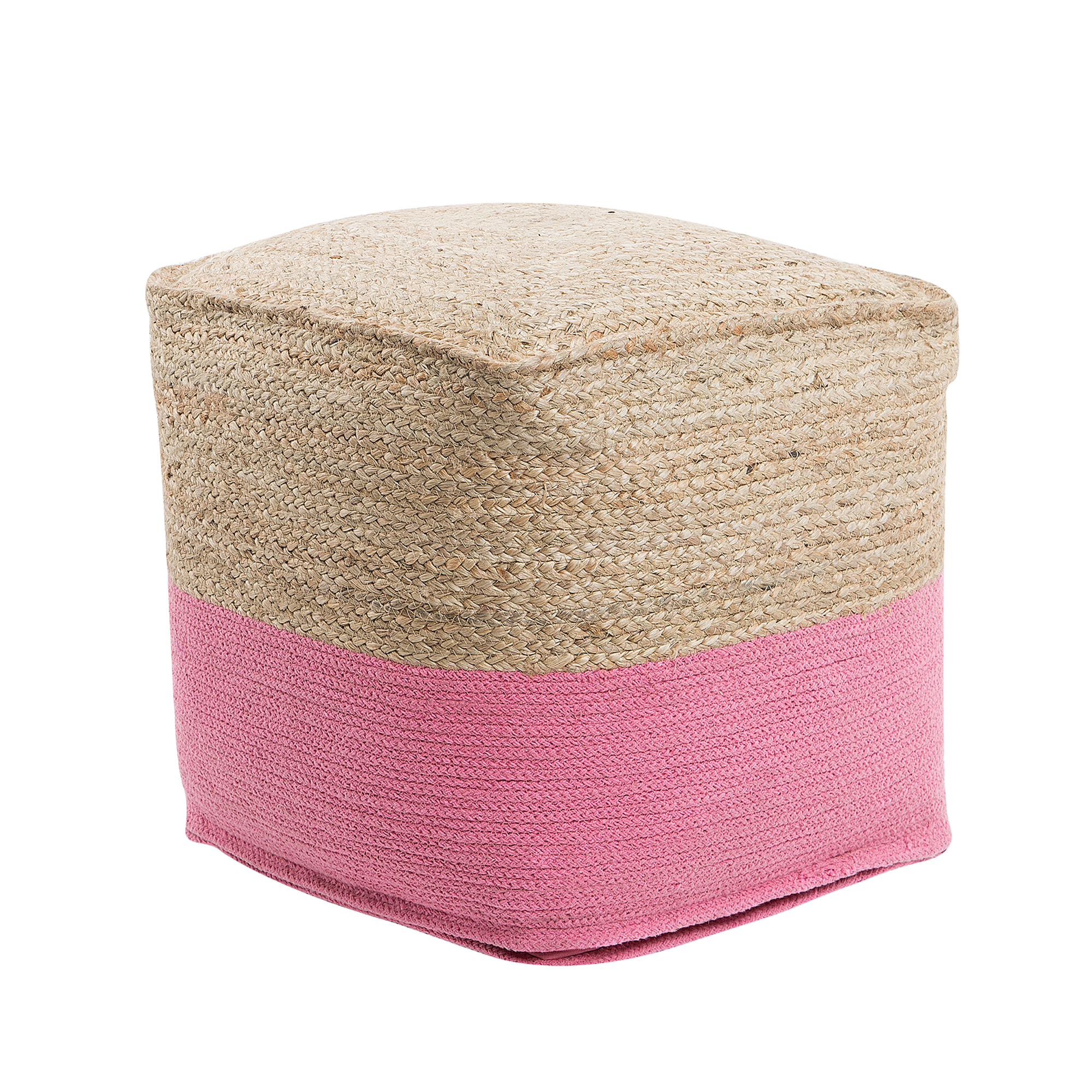 Beliani Puf KIRAMA Rosa 44 cm 44 cm | Leroy Merlin