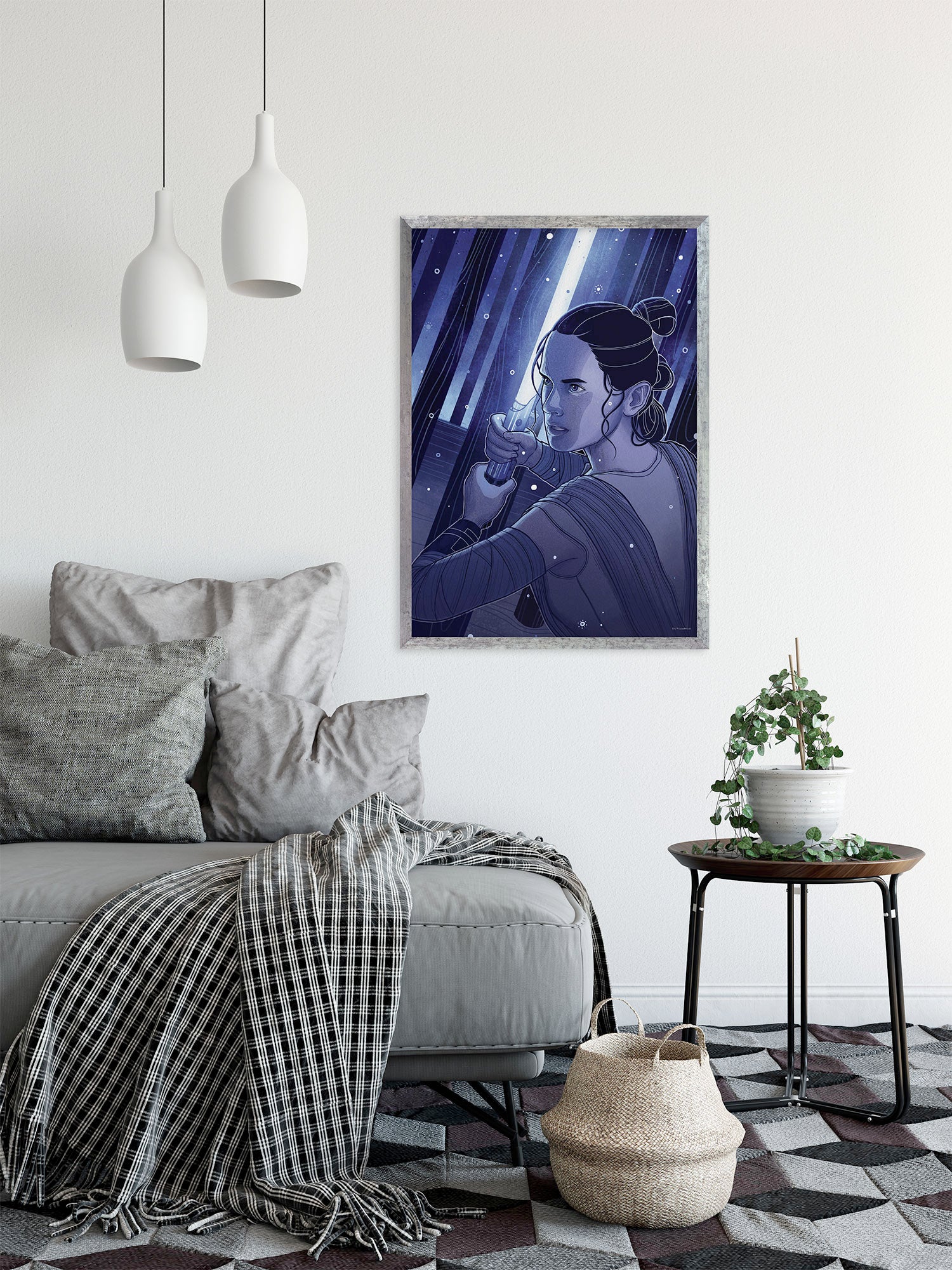 Poster d'art de Komar - Star Wars Jedimaster Rey - Taille: 50 x 70 cm ...