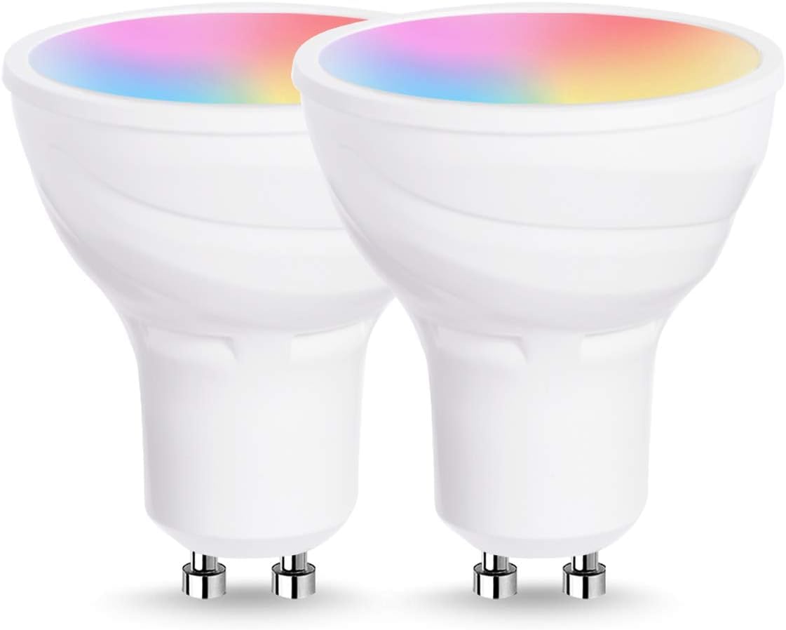Smart Lamp Spotlight, Lampadina a LED con attacco GU10, multicolore RGB ...