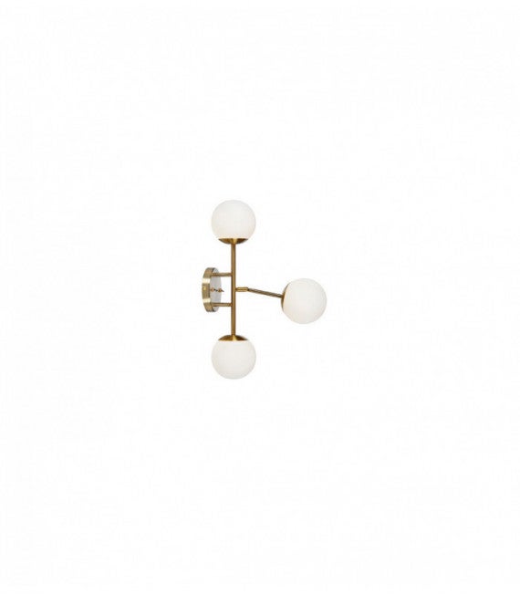 Markslojd TRINITY Wall 3 Globe Light Ottone, Bianco | Leroy Merlin