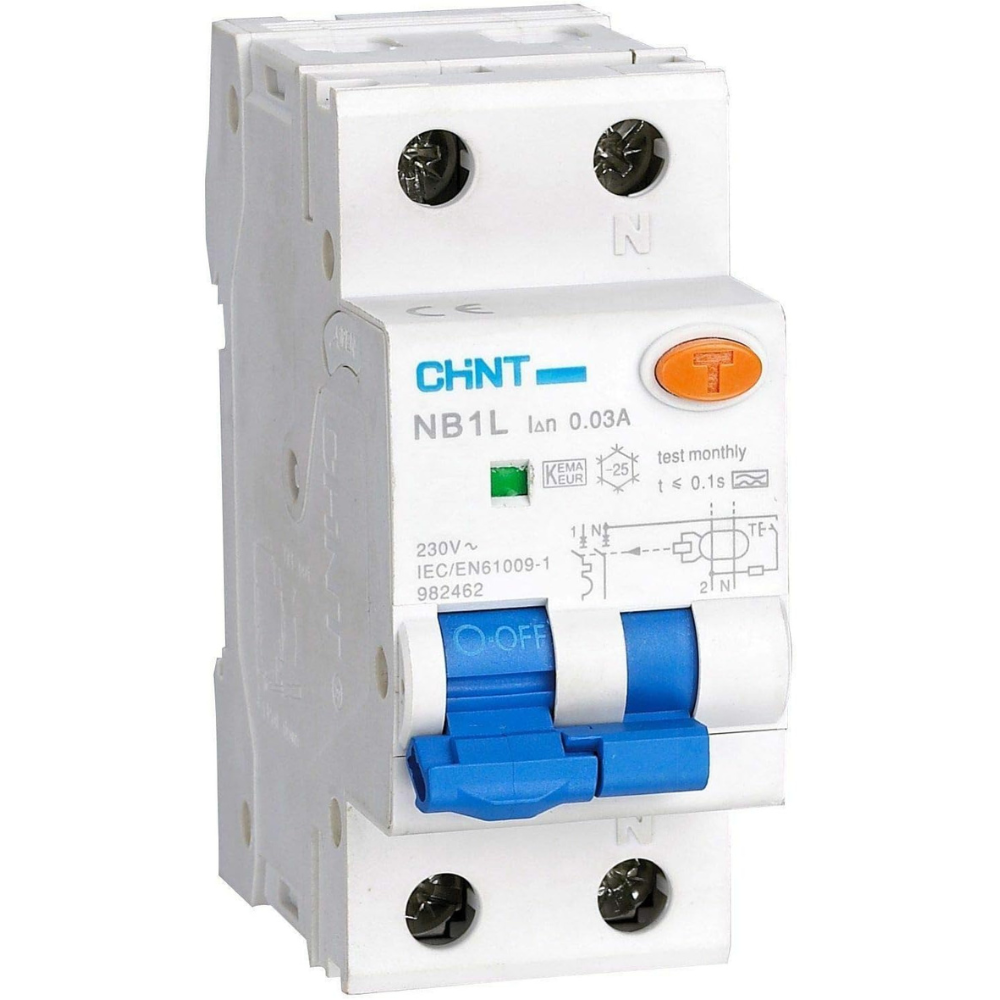 Interruttore Magnetotermico Differenziale 1P+N 40A 4.5kA 30mA 2M Chint 203339 | Leroy Merlin