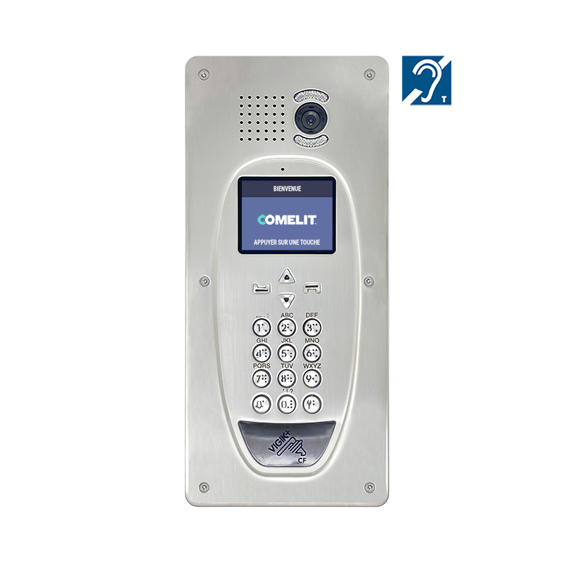 Platine PIC6 Inox vidéo couleur murale + 4681 - COMELIT - PIC6PBM2020 ...