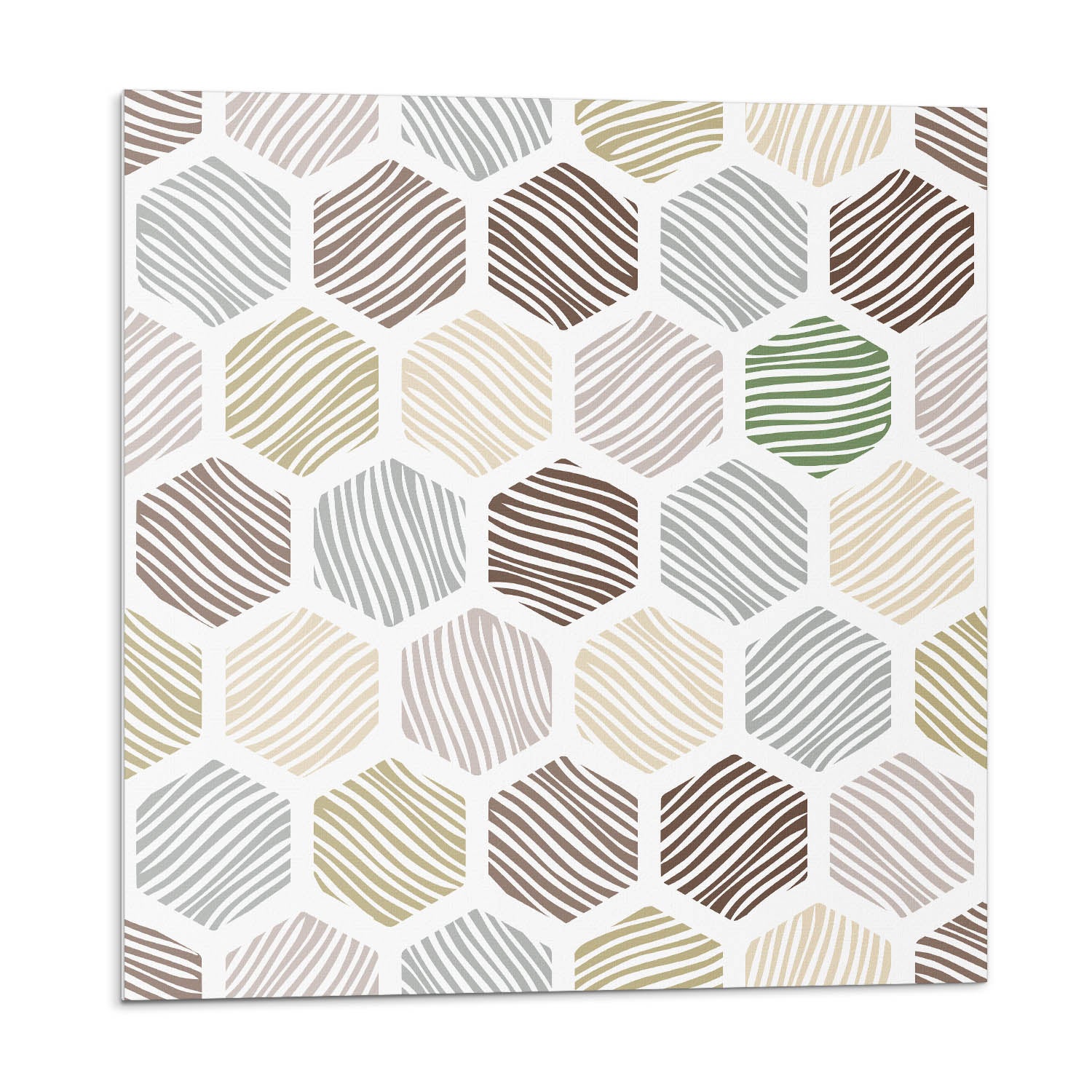 Revestimiento vinílico, panel pared PVC | 4x50x50 |Patrón hexagonal con ...