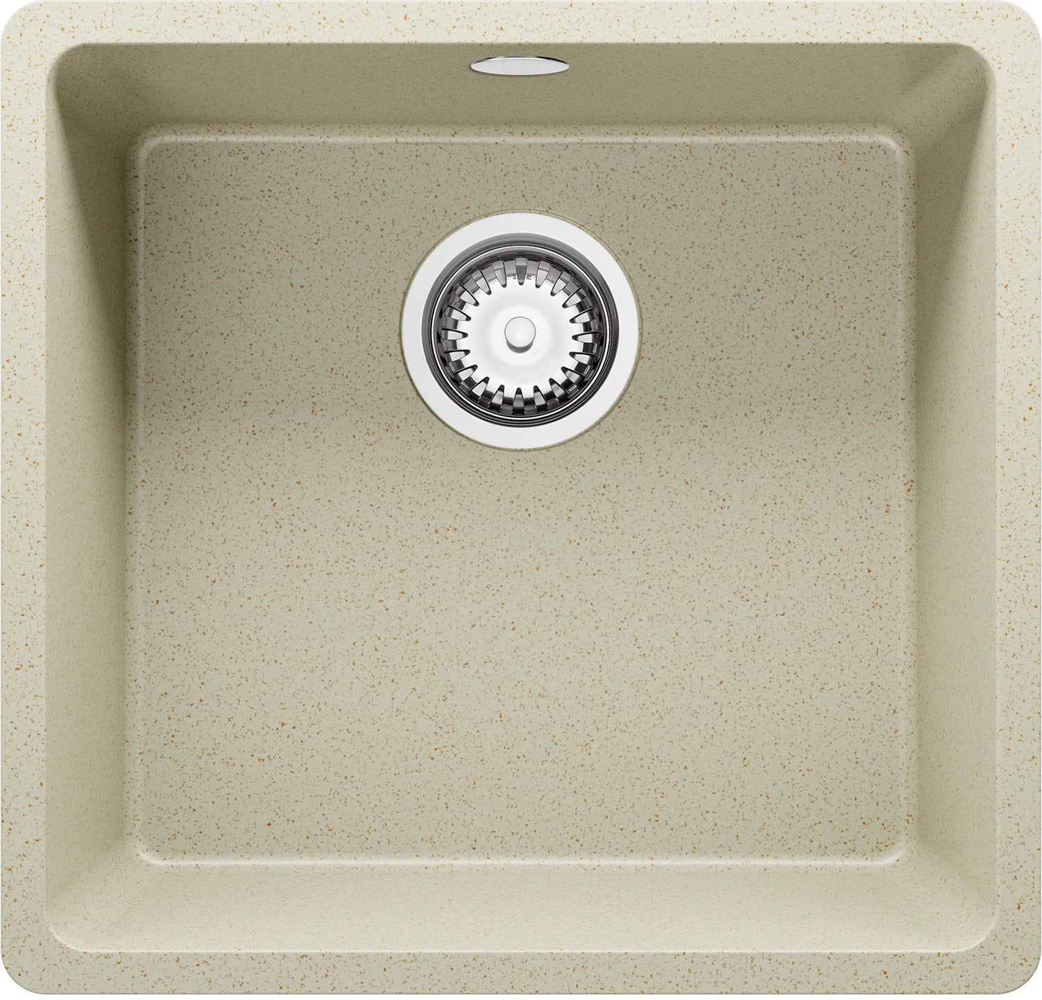 Evier Cuisine en Granit Beige 46x44cm, Lavabo 1 bac + Kit de Vidage ...