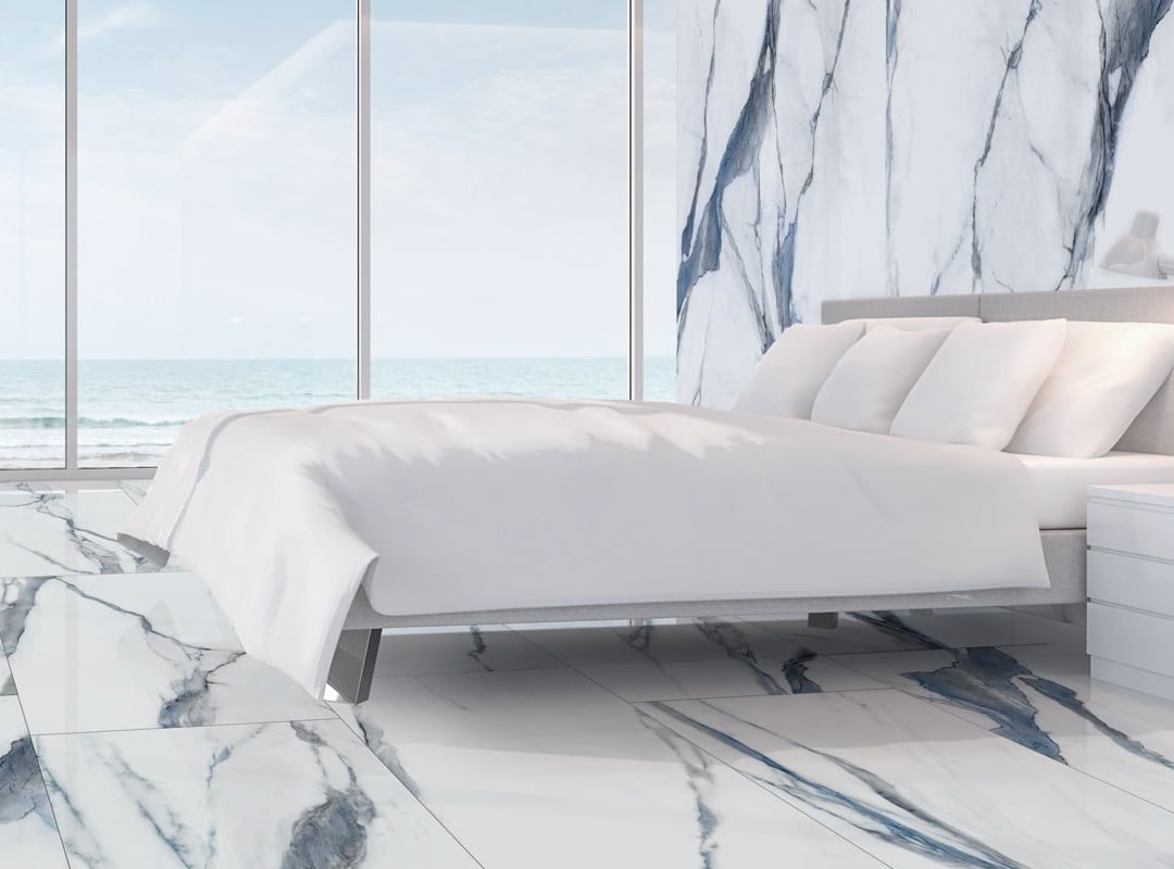 Marbre brillant bleu et blanc - Carrelages 30x60 cm 9 mm - ECO 1000 ...