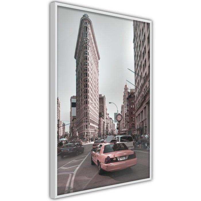 Affiche Murale Encadrée "Flatiron Building" 40 x 60 cm Blanc | Leroy Merlin