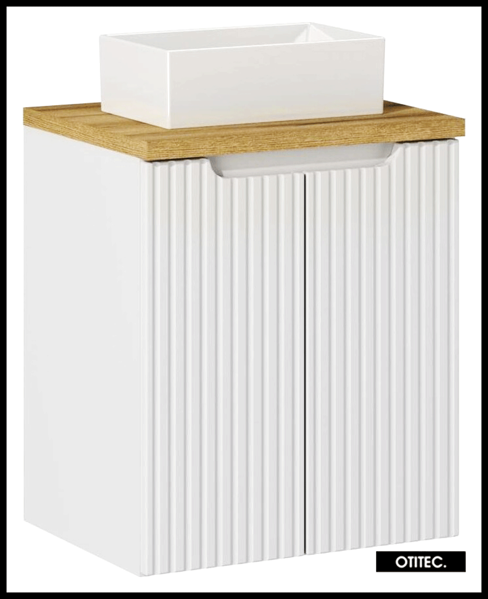 Mueble bajo lavabo de 50 cm - Con lavabo para colocar - Con Plan ...