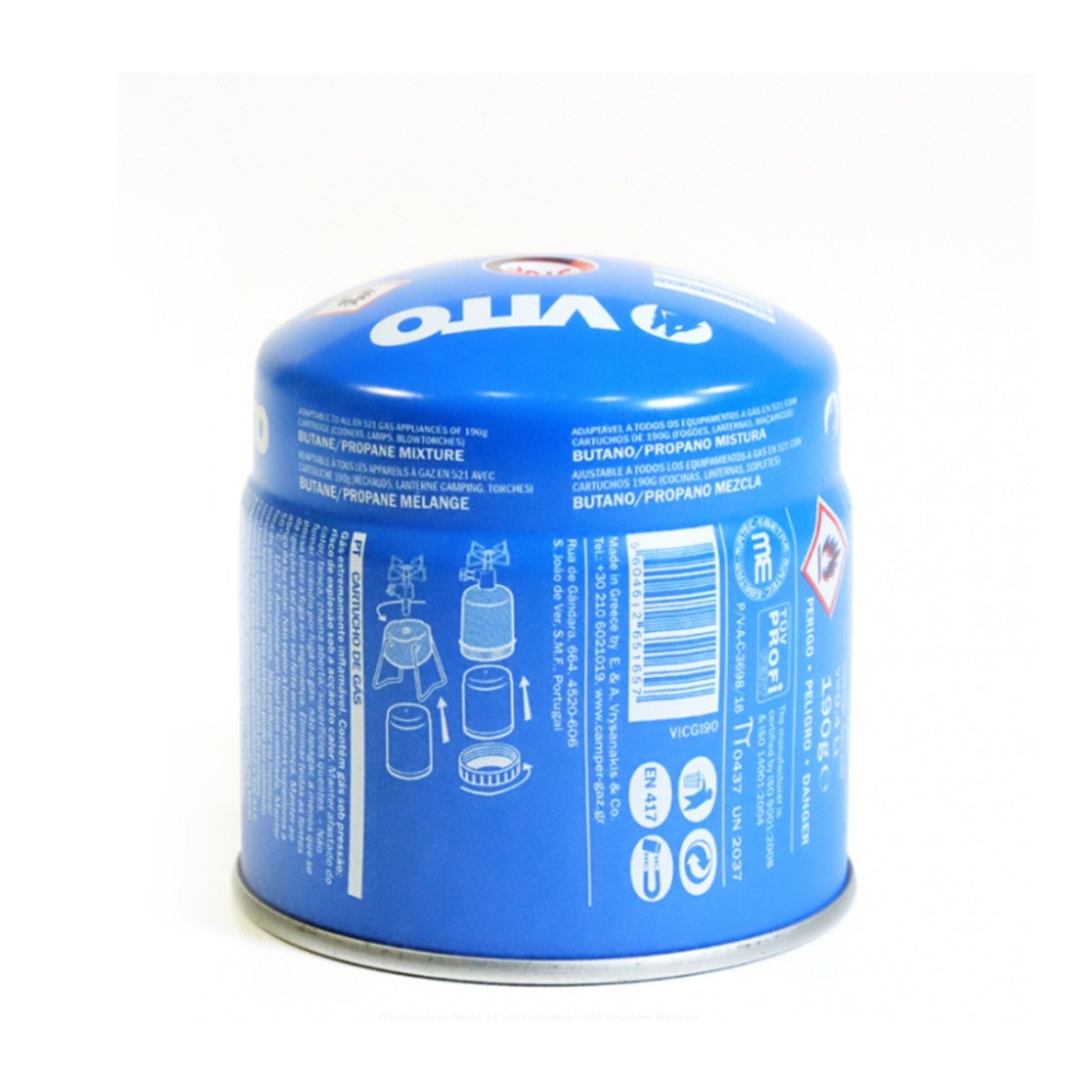 Cartouche Perçable Sécurité SMH LINE Cartouches Gaz Butane Perçables ...