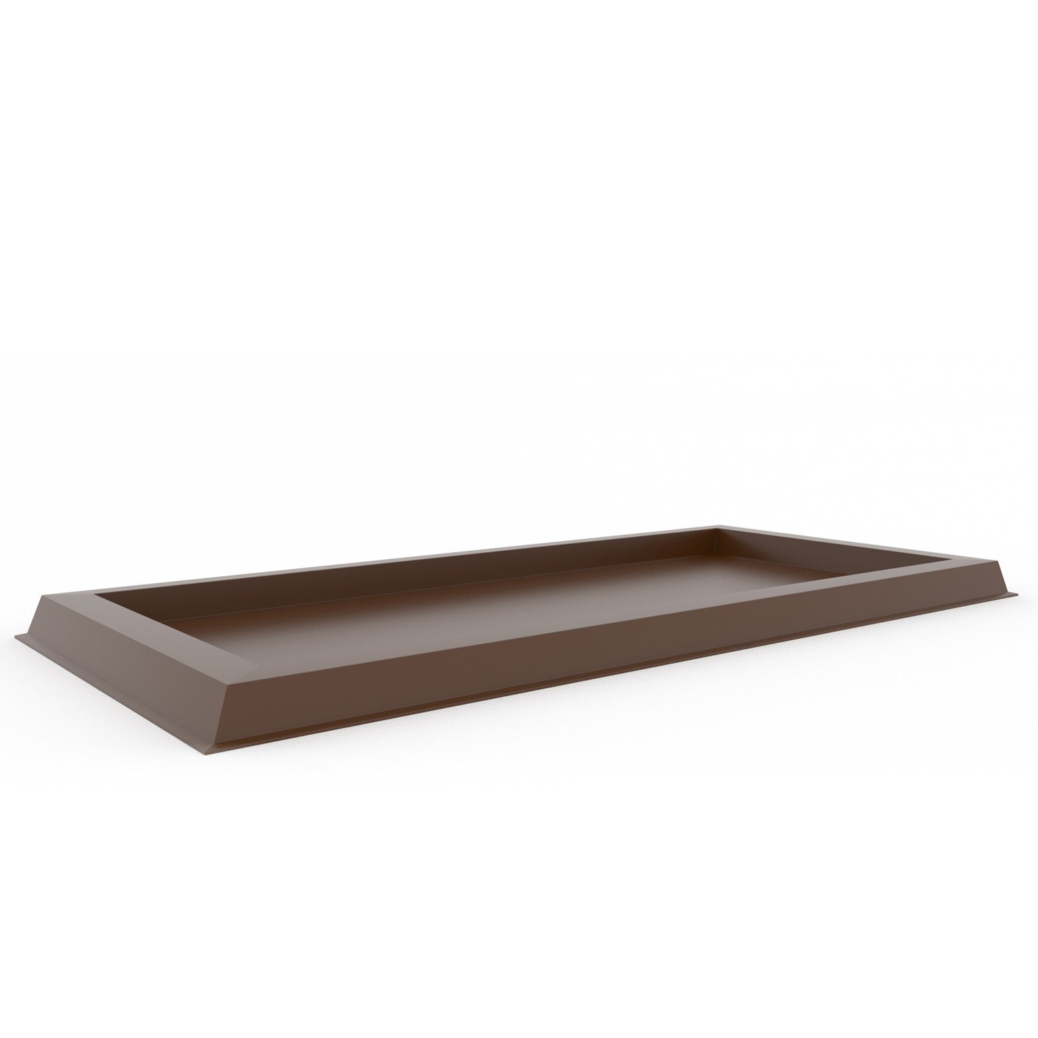 Sous-Pot rectangulaire 108,5x49 couleur Bronze en résine pour ...