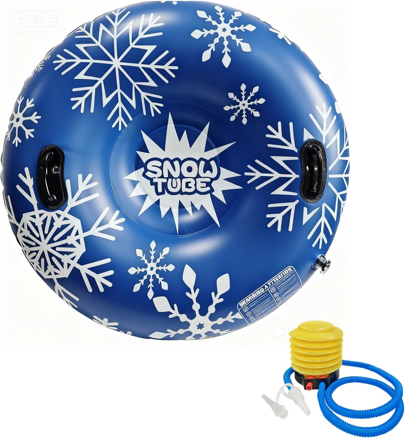 Tube de neige gonflable, luge robuste pour adultes, conception à fond ...