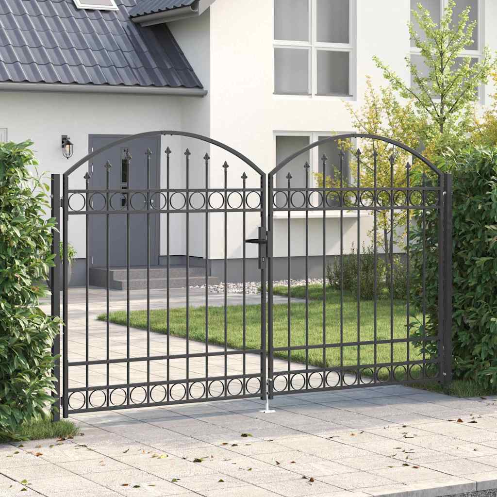 Cancello del recinto altro grigio 300 x 175 cm acciaio | Leroy Merlin