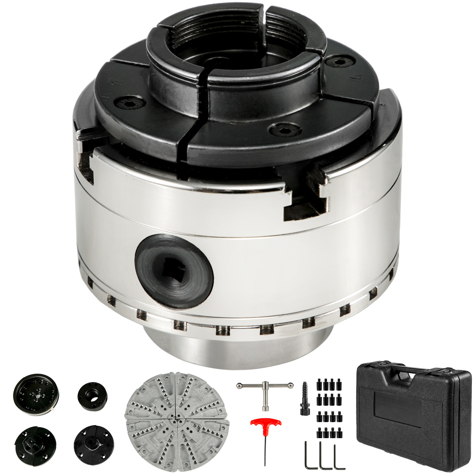 Mandrin de Tour VEVOR a 4 Mors 95 mm Mandrin a Centrage Automatique ...