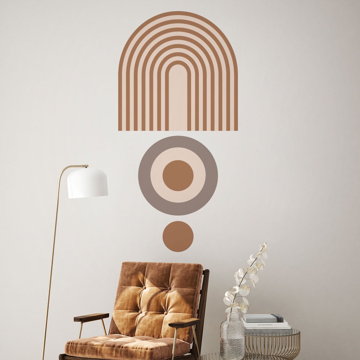 Papel pintado prepegado abstracción de curvas - adhesivo de pared ...