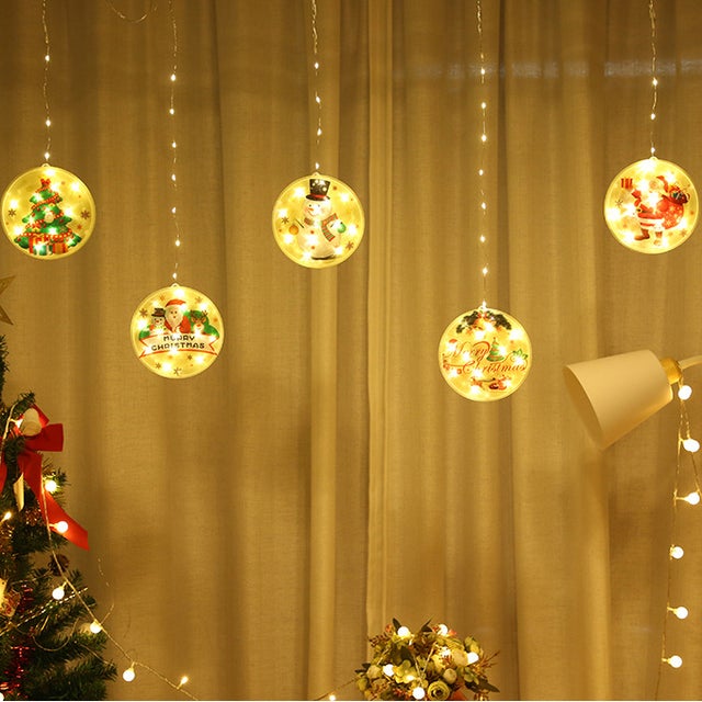 Rideau lumineux noel pour fenetre au meilleur prix | Leroy Merlin