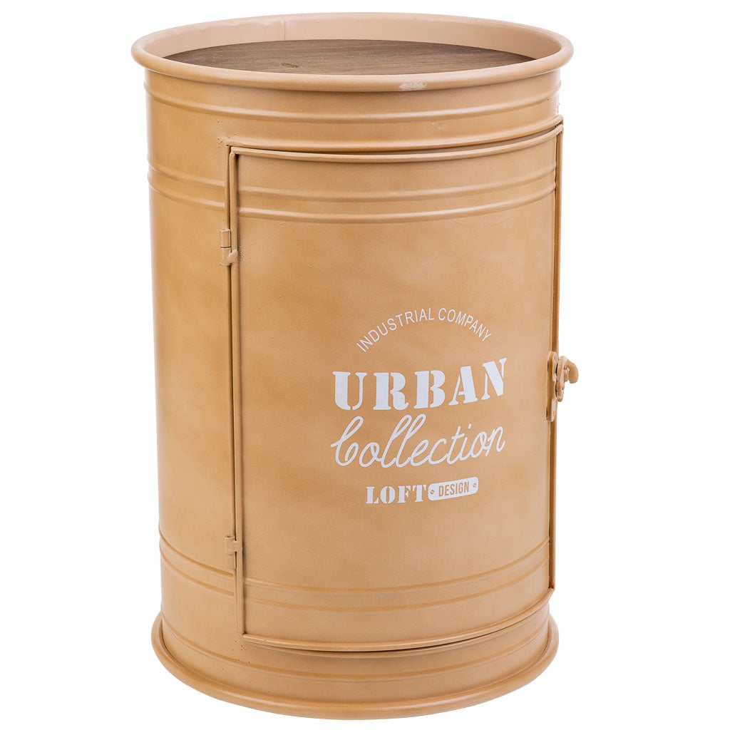 Mesa Estante De Metal Y Madera Con Estante Interior Impreso | Leroy Merlin