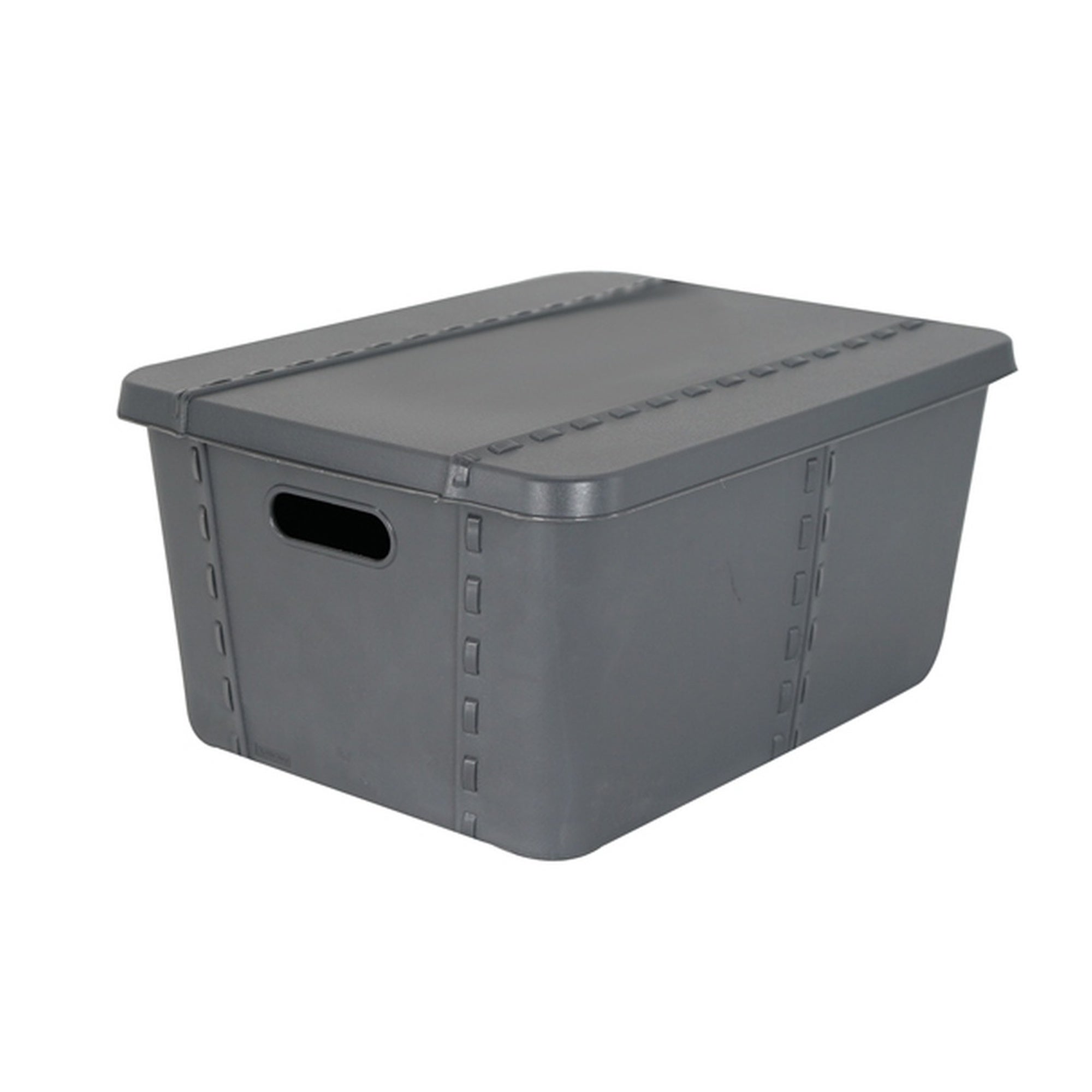 Life story caja almacenaje con tapa small 15l gris anthracite | Leroy ...