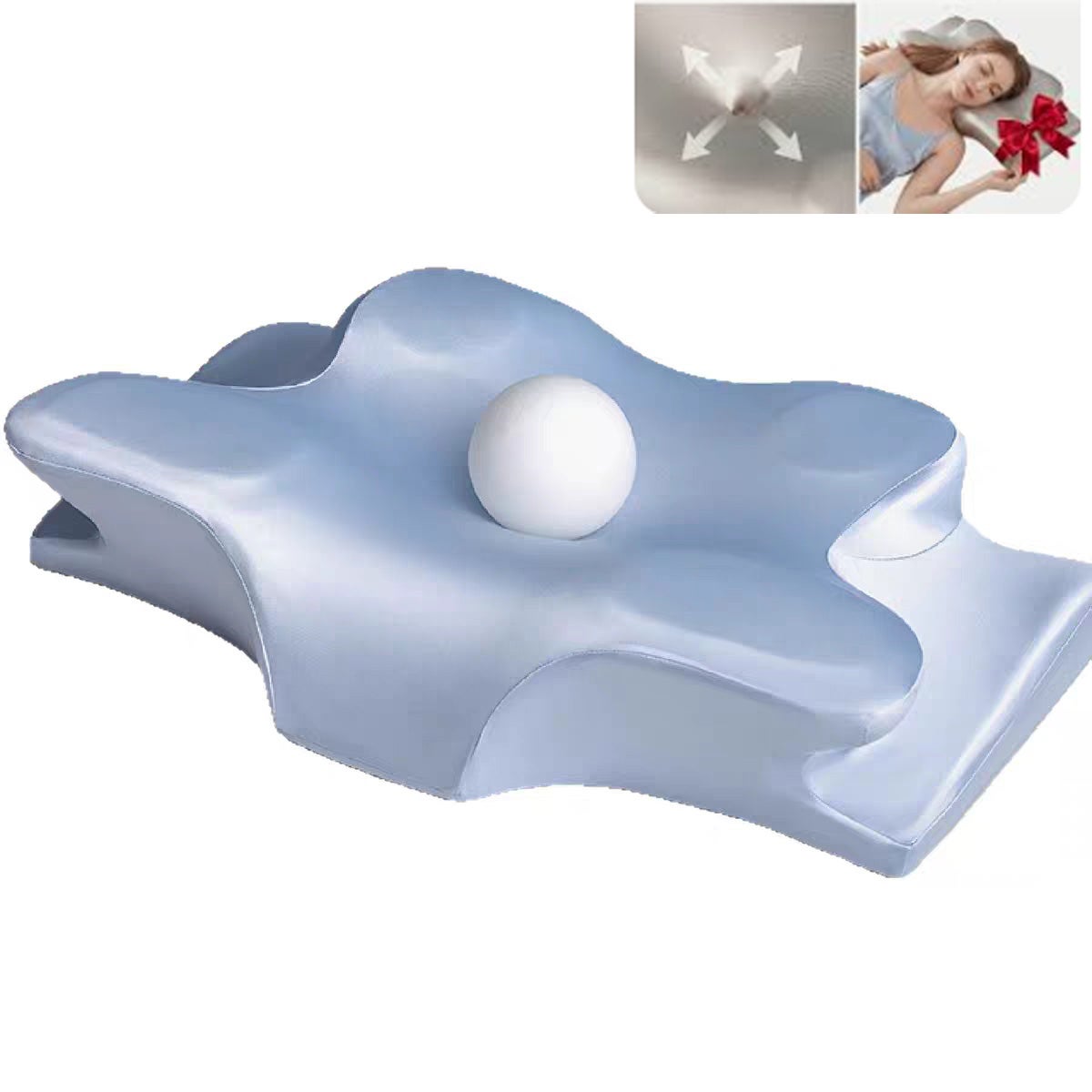 Oreiller cervical 62*41*12cm, oreiller en mousse à mémoire de forme ...