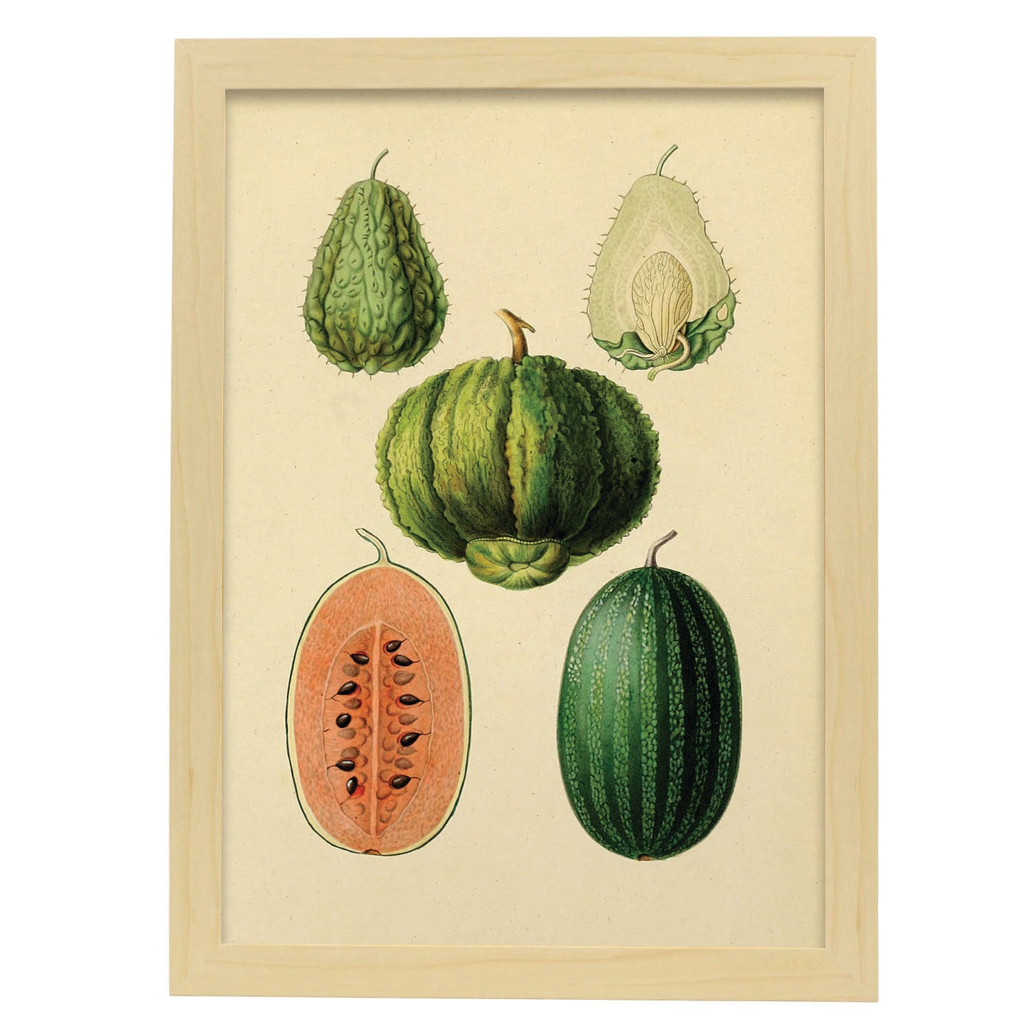 Affiche Nacnic De Pastèque Inspiré Par De Cuisine Vintage Cadres ...