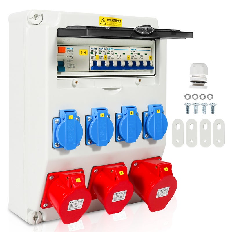 Site Box Distribuidor mural con magnetotérmico y FI, distribuidor ...