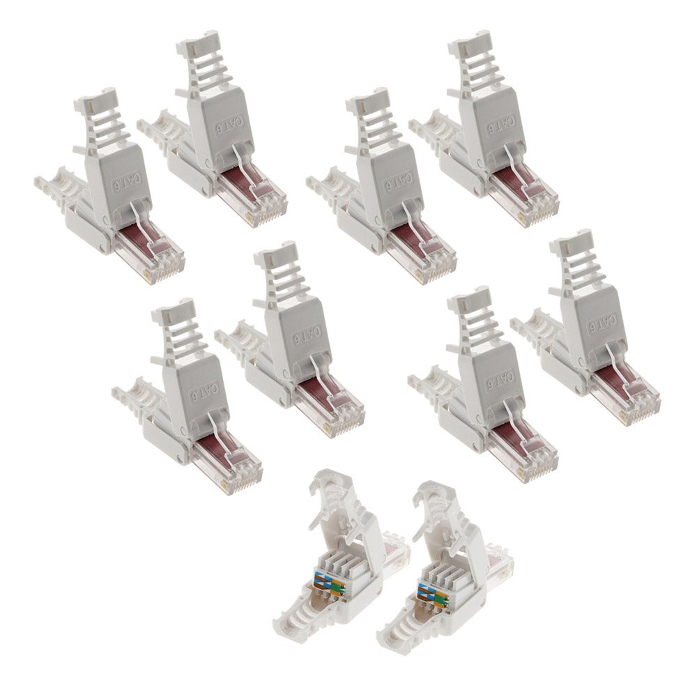 100 conectores RJ45 CAT 6 sin herramientas - Zenitech | Leroy Merlin