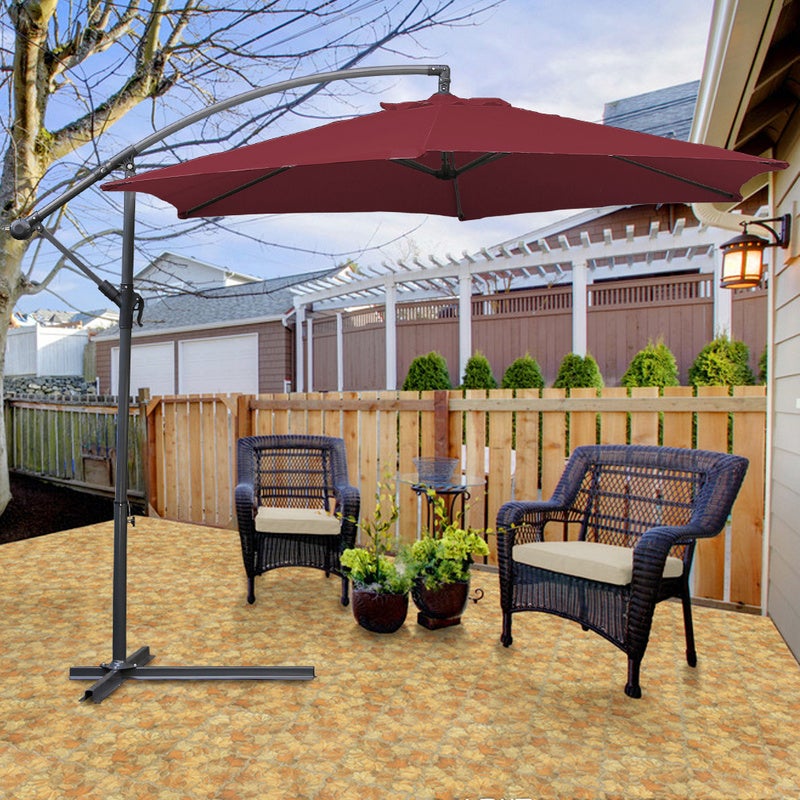 Parasol, parasol de jardin avec 6 baleines, parasol de marché ...