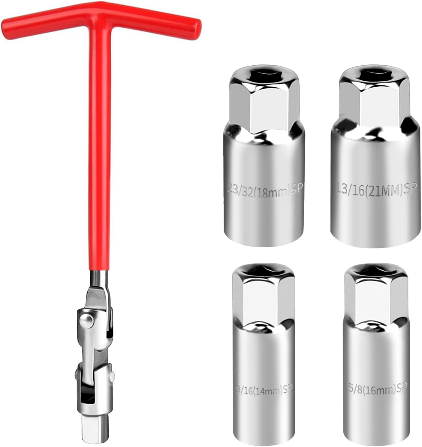 Kit de llaves para bujías - 5 piezas: llave para bujías, vasos para ...