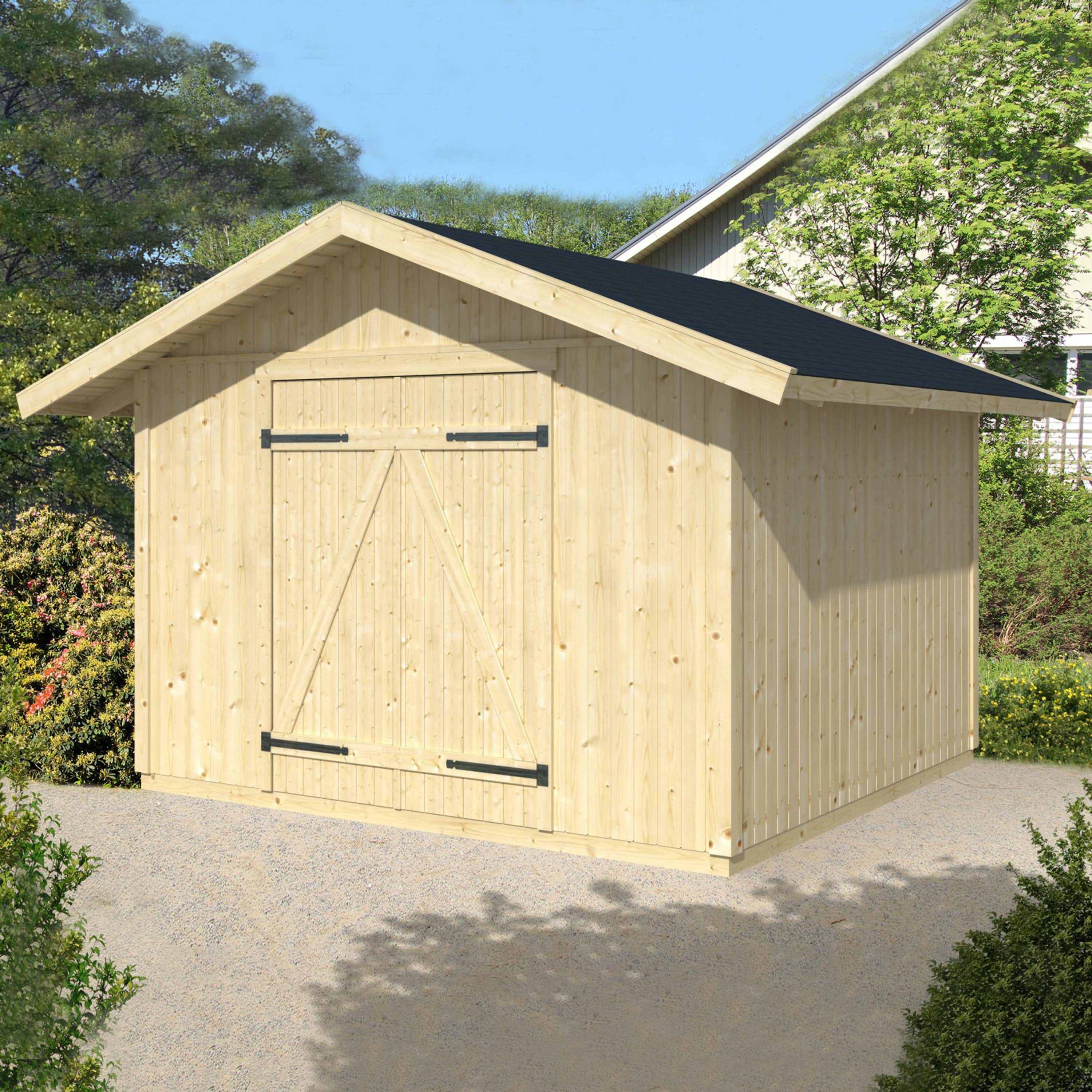 Cabane à outils de Björn Alpholz, 4.5x3.7m dim. ext. (cas échéant incl ...