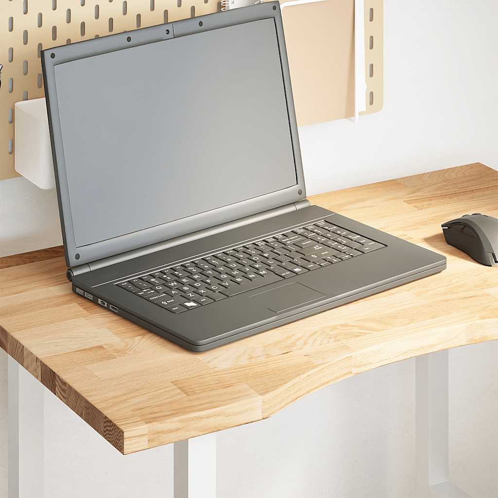 Dessus de bureau non traité bois massif de chêne rectangulaire | Leroy ...