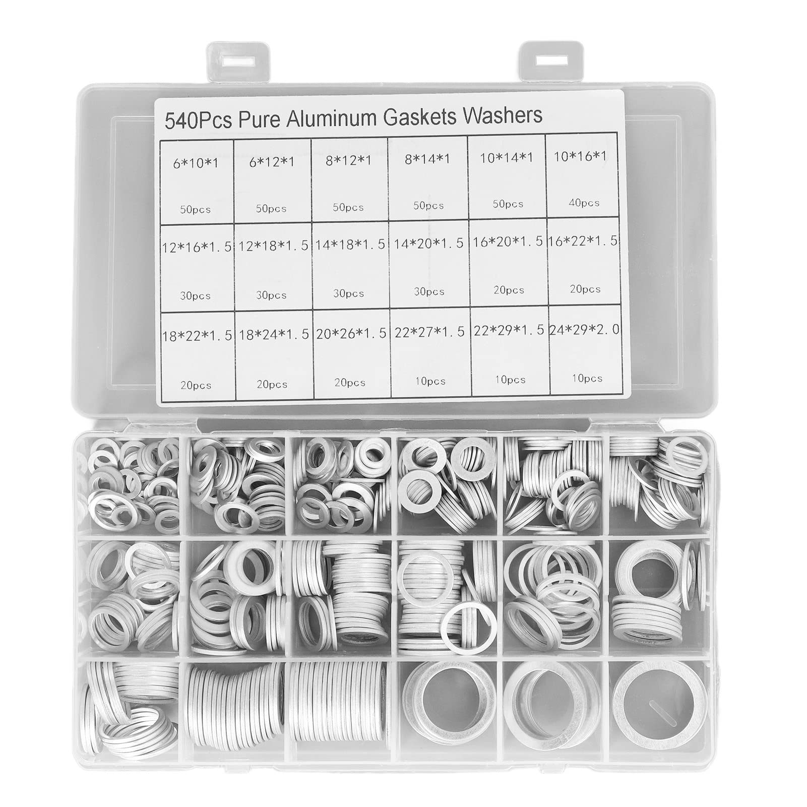 Kit de rondelles d'étanchéité en alliage d'aluminium résistant à la ...
