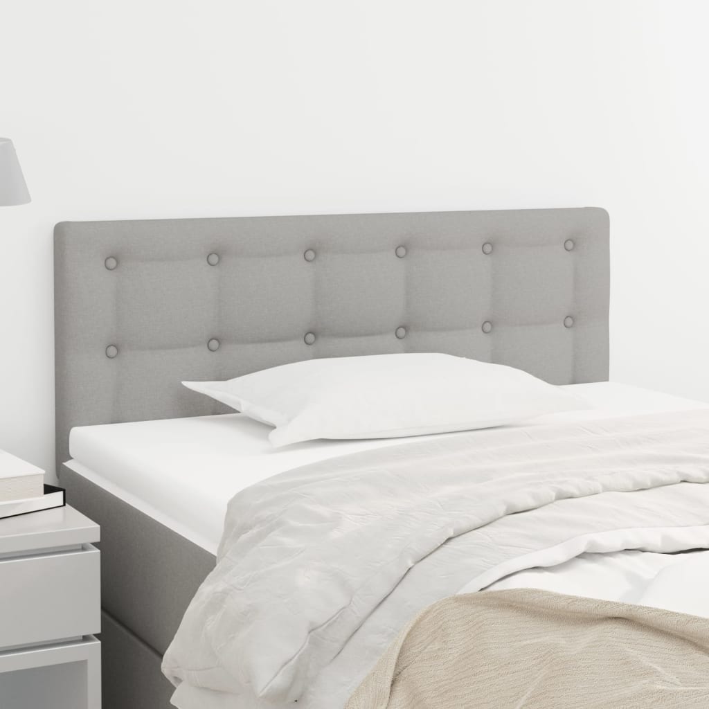 Testiera in tessuto grigio chiaro 90x5x78/88 cm | Leroy Merlin