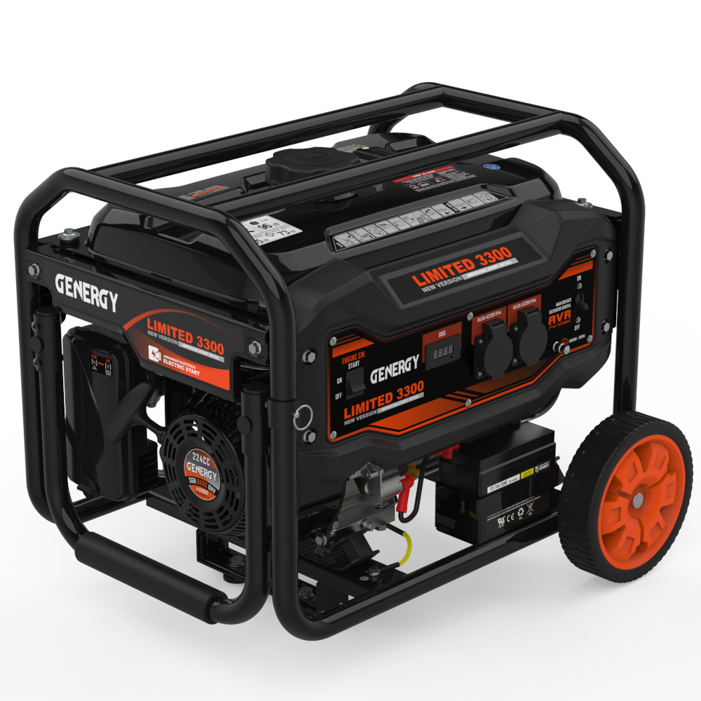 Generatore benzina GENERGY Limited3300 avviamento elettrico,3000W, AVR ...