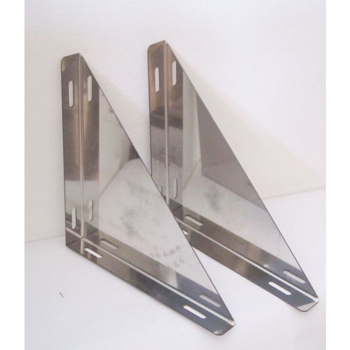 Paire d'angles d'appui en inox pour plaque intermédiaire - Ø 100/150 mm ...