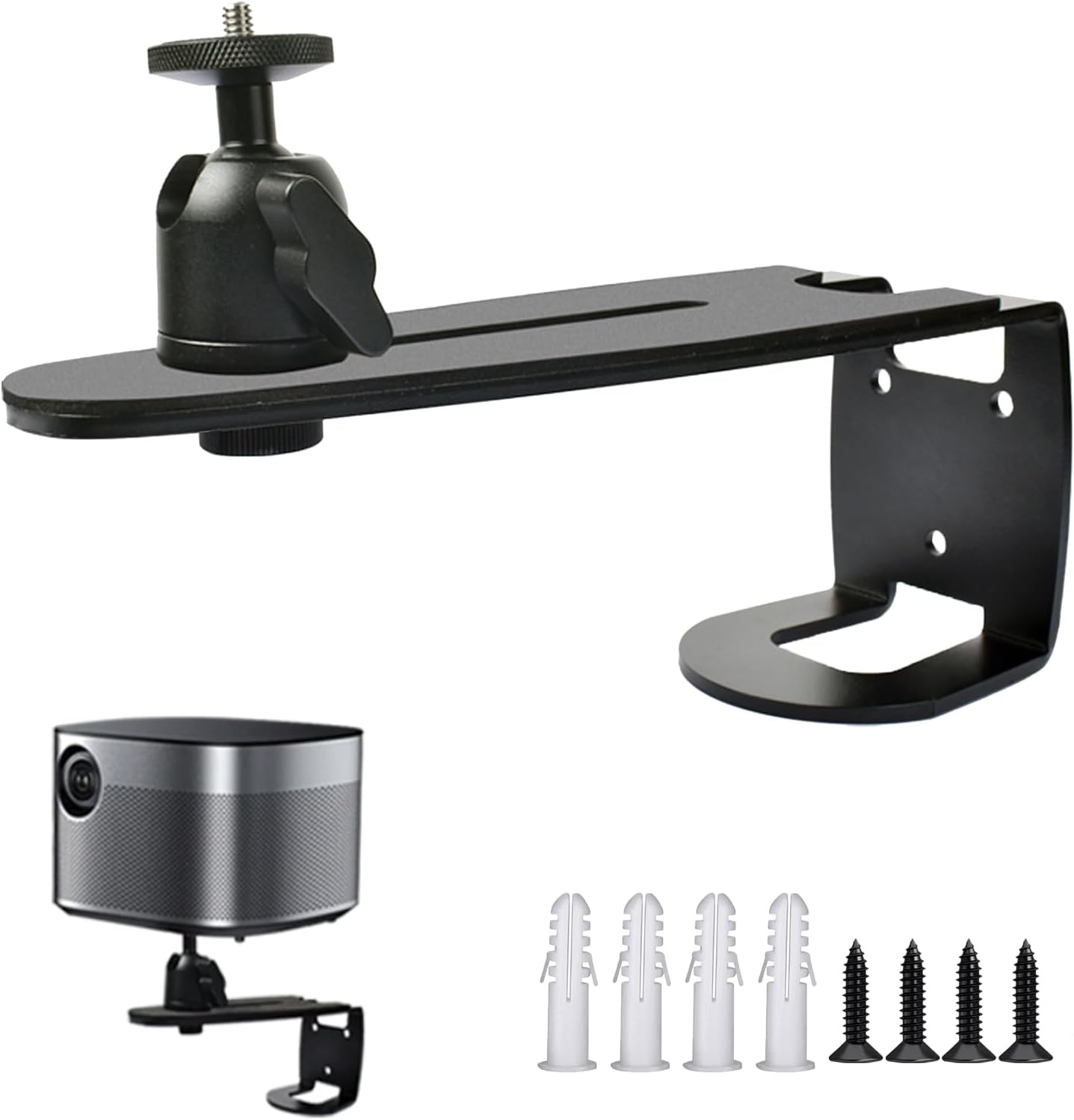 Support Videoprojecteur Ajustable, Support Projecteur Fixation Murale ...
