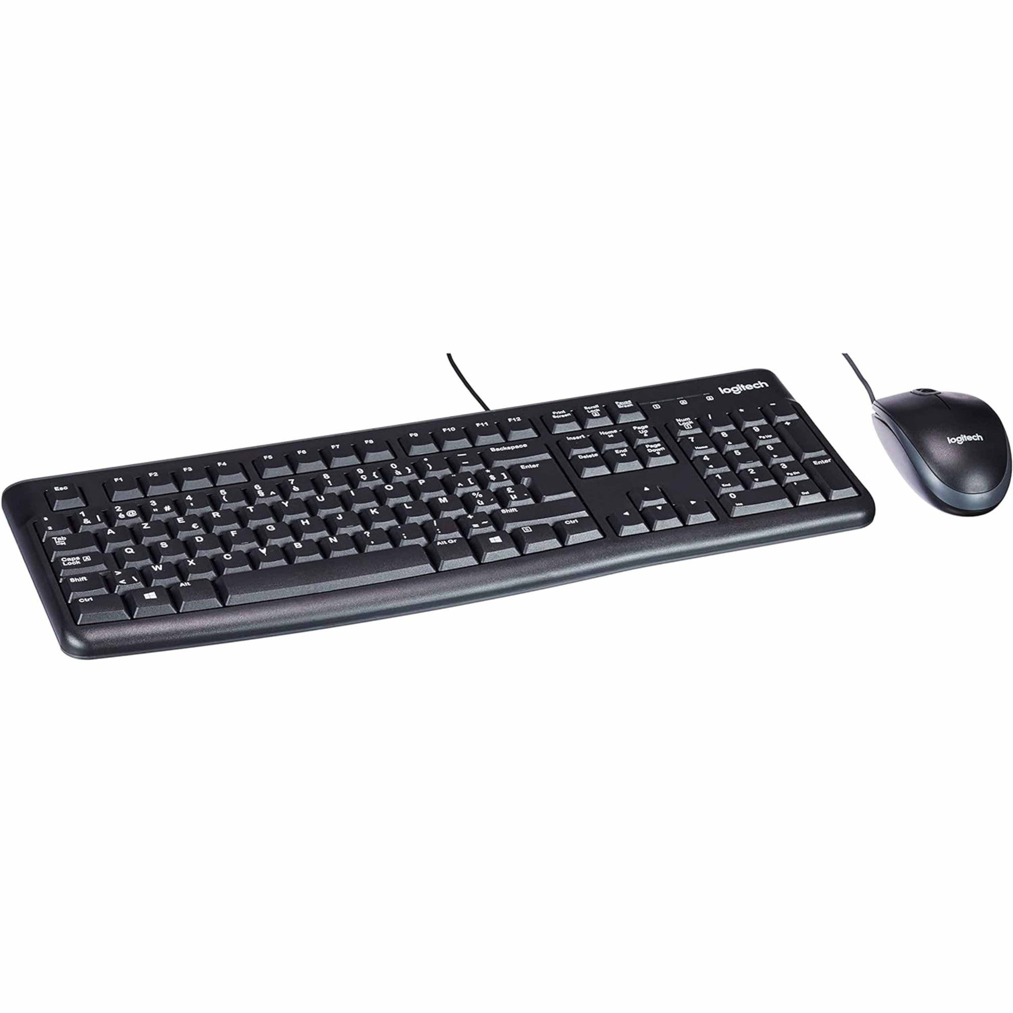 Logitech Mk120 Kit Mouse E Tastiera Usb Cablato Layout Francese Azerty ...