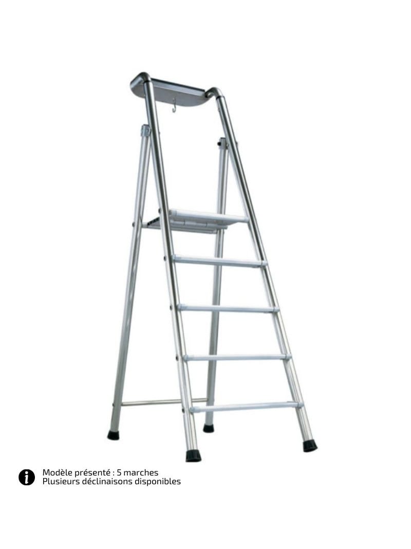 TUBESCA-Comabi - Escabeau aluminium grande plateforme Probat – 4 à 12 ...