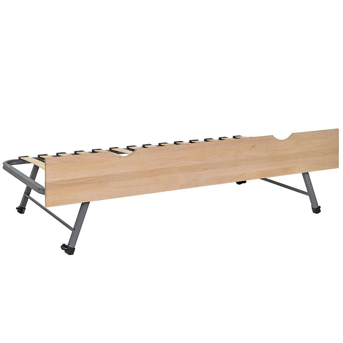 Sommier gigogne avec façade 2 mains Makuria Hêtre 90x200 cm | Leroy Merlin