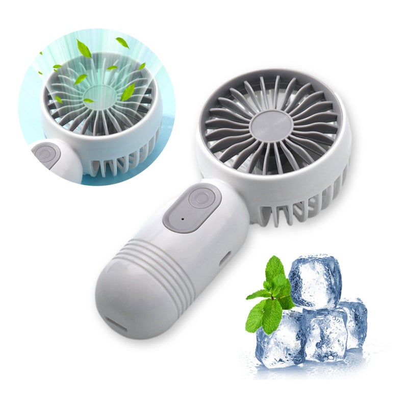 Ventilador Mini de Mano, Recargable USB 400mAh, 3 Velocidades ...