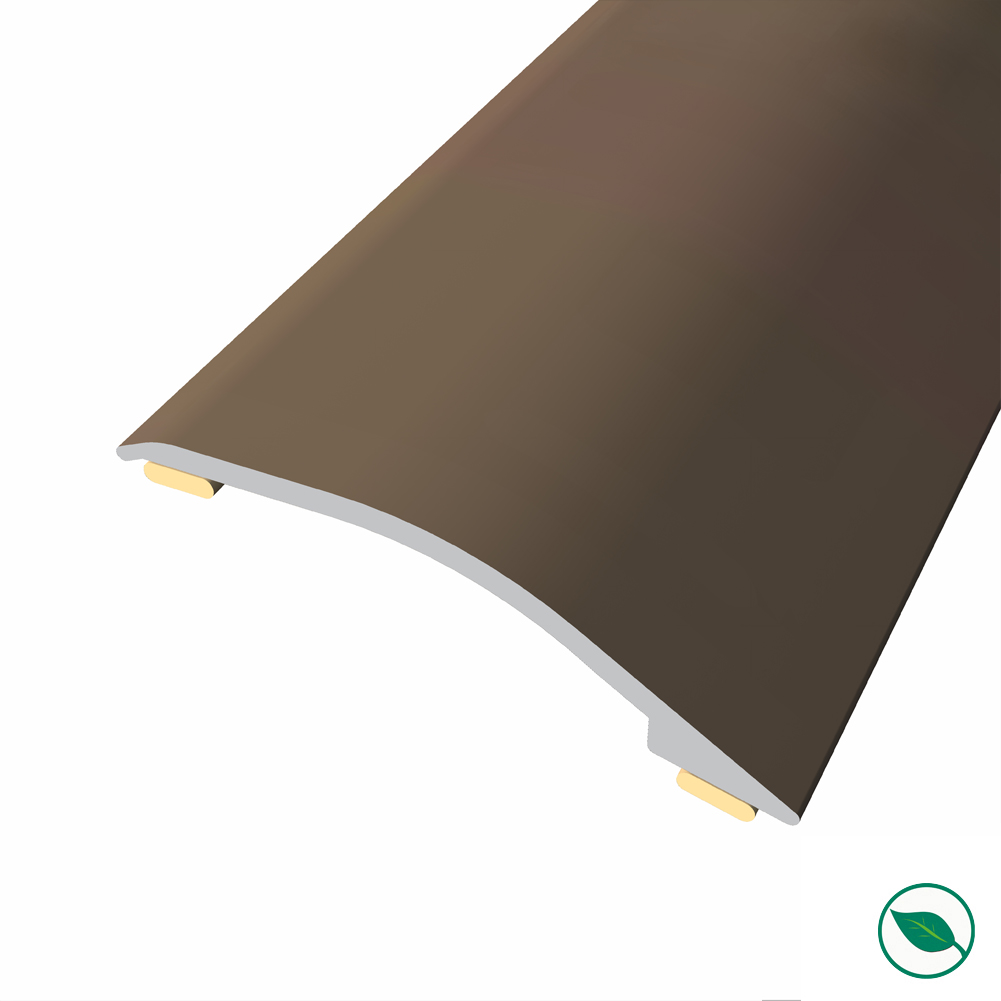 Barre de seuil adhésive différence niveau aluminium coloris (05) Bronze Long 90 cm larg 3,8cm Ht ...