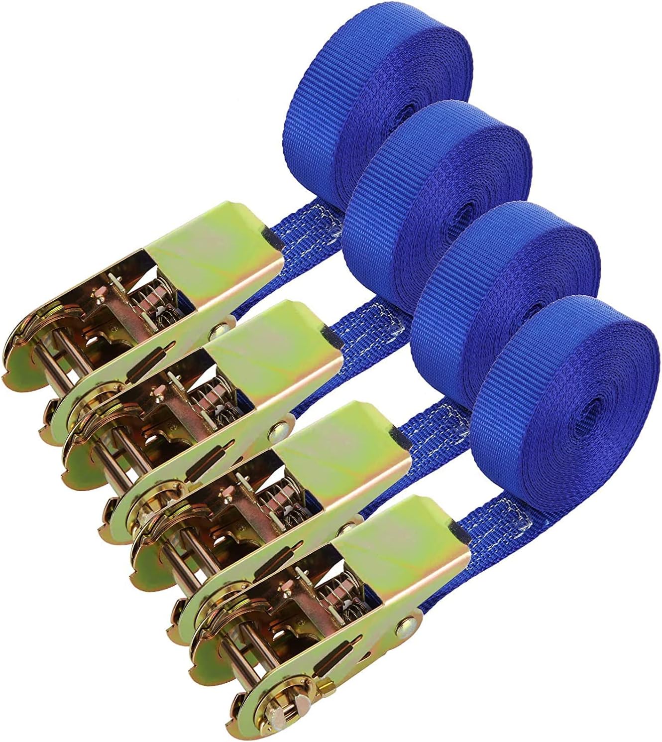 Lot de 4 Sangle a Cliquet, 800 KG Sangles à Cliquet 6M×25MM, Sangle d ...