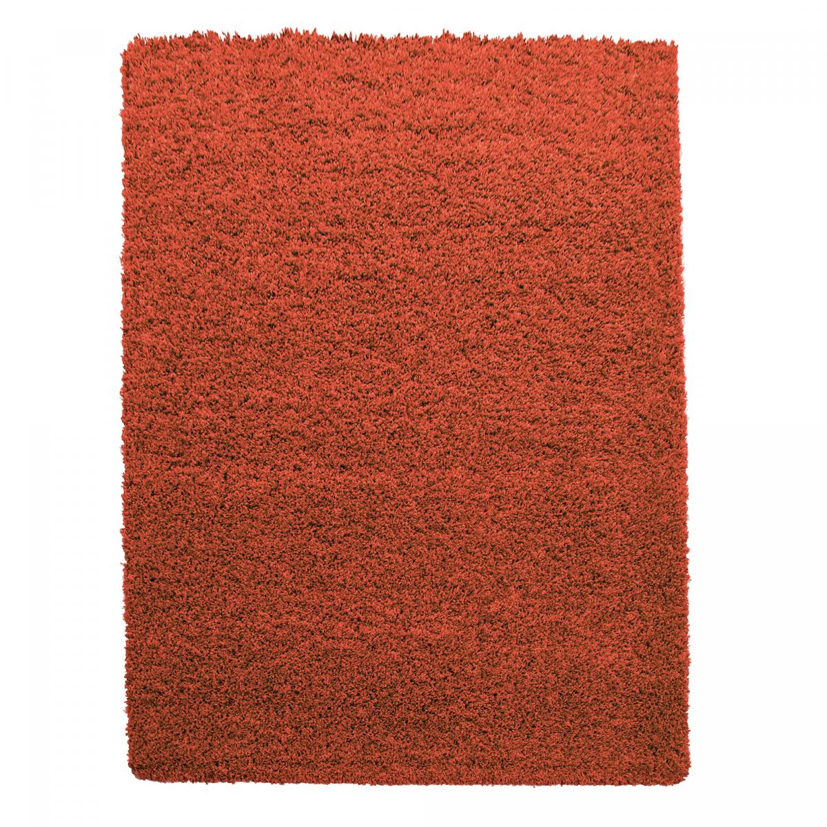 Tapis poils longs shaggy 240x340 rectangle tissé terra motif uni UNI L ...