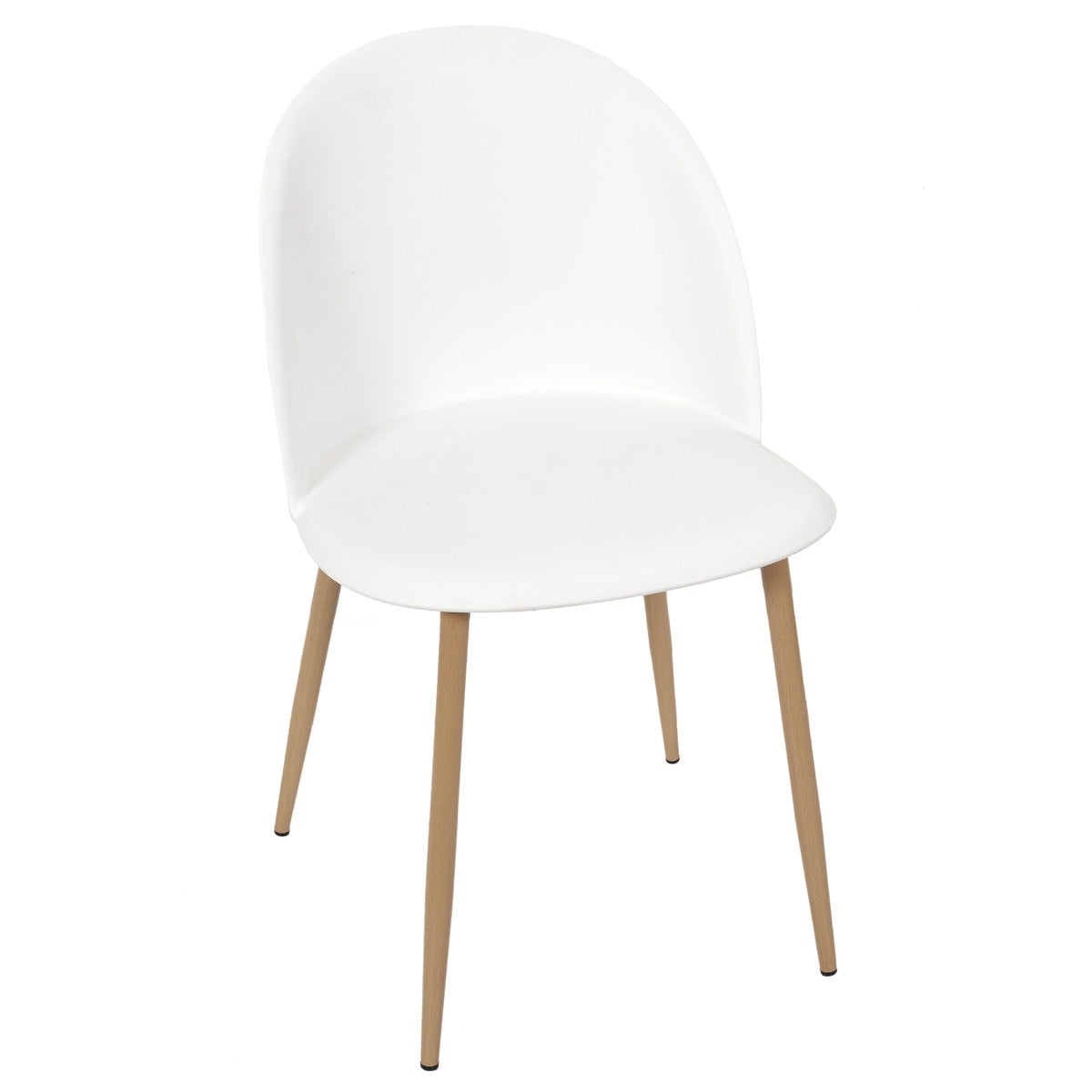 Chaise scandinave Bergen blanche | Leroy Merlin