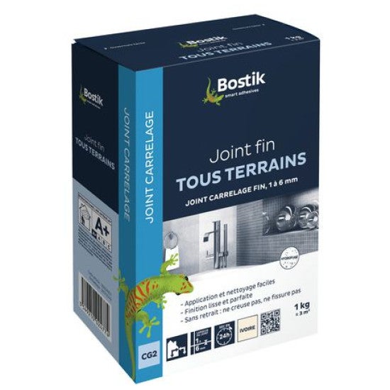 Joint fin tous terrains bostik blanc 1kg - 30604101 | Leroy Merlin