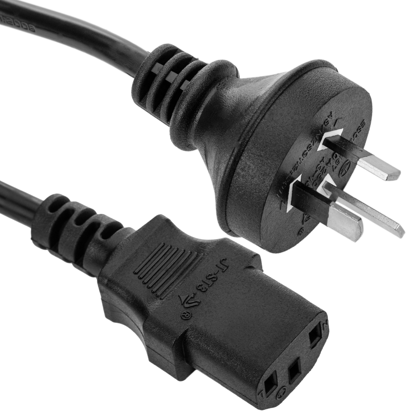 Cable eléctrico AU AS/NZS-3112-1 a IEC-60320-C13 de 1.8m negro | Leroy ...