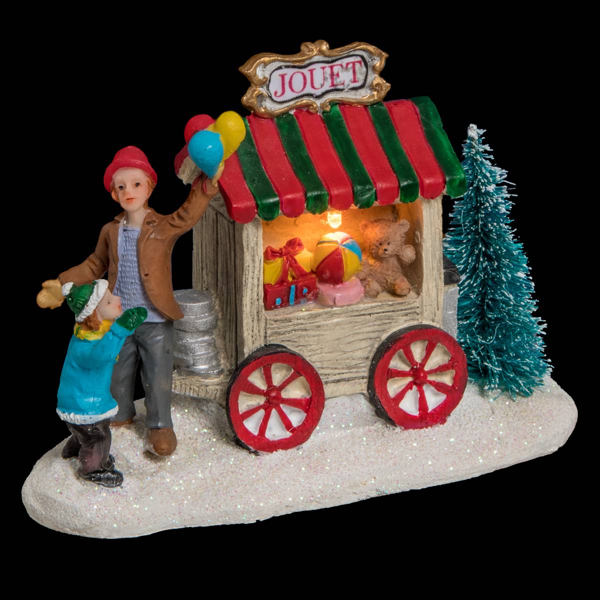 Village de Noël stand de Noël 1 LED à piles Feeric lights & christmas ...