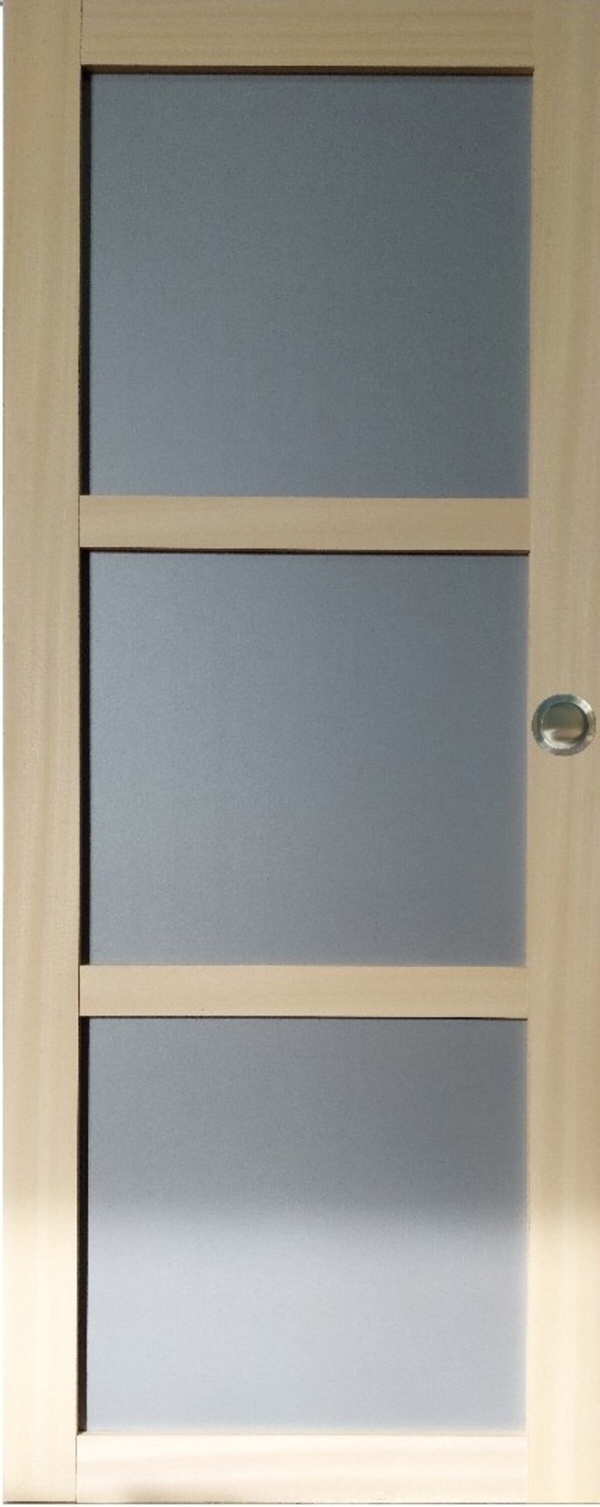 Porte Coulissante Ayous 3 Panneaux Gris Ral 7035 H204 X L73 Et ...