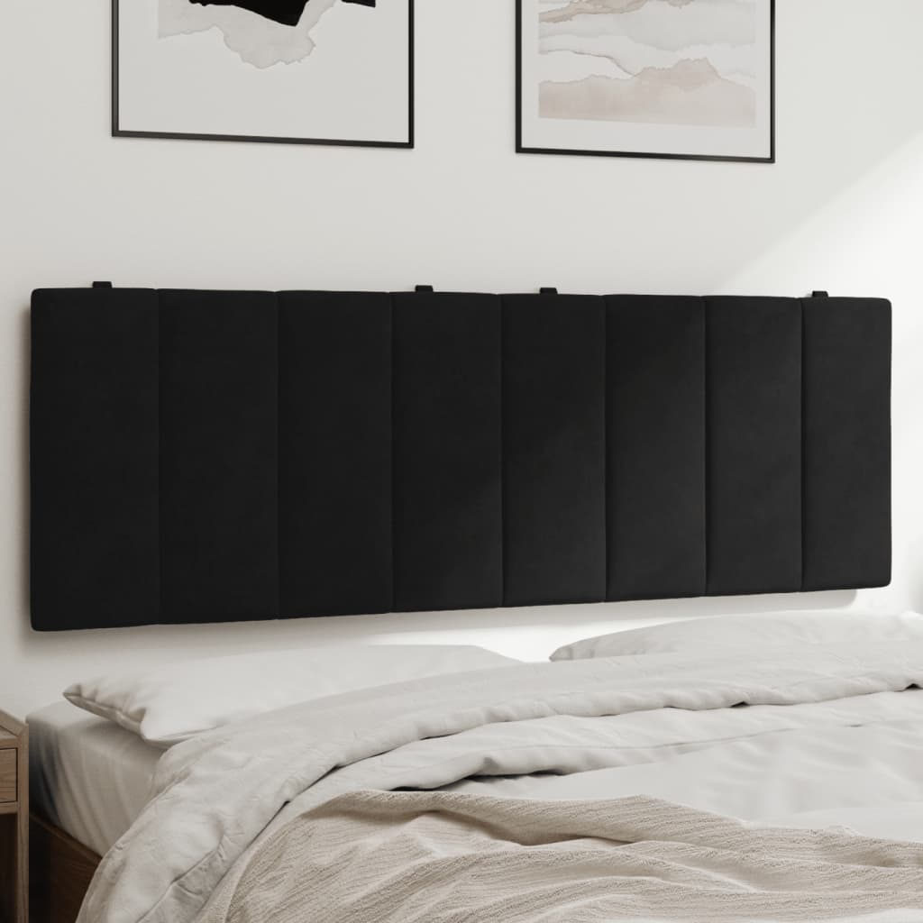 Maison Exclusive - Cabecero de cama acolchado Hanko terciopelo negro ...